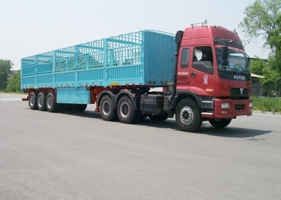 40T Payload Heavy Duty 13m Three Axles Drop Side Cargo Fence stake truckTrailer