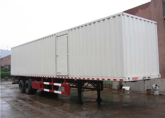 13m Curtain Side Semi Trailer Steel Box Double Axles for Dry Freight Cargos