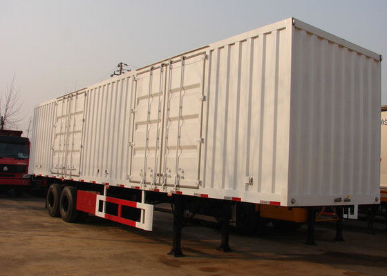 30T Capacity 13m Dry Freight Steel Box Semi Truck Trailer