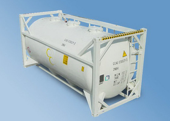 23000L Carbon Steel Dry Bulk Container Tanker For Cement Powder Transport