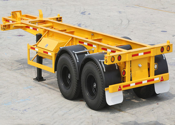40t Payload 20 Feet 2 Axles  Container Skeletal Semi Truck Trailer
