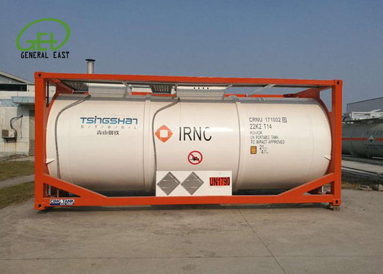 21000 L Carbon Steel Tanker Trailer PE Lining Portable Tanker Container