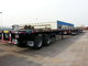 45T Capacity ISO 40ft Bogie Suspension Axles Semi Flatbed Container Truck Trailer