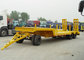 30T 3 Axle Drawbar Low Deck Trailer For Small Machine And Army Weapon Transit