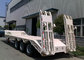 3 Axles Lowboy Gooseneck Trailer 60 Ton Capacity For Transport Heavy Equipment