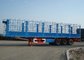 30ft Carbon Steel Stake Drop Side Trailer 2 Axles With Side Wall And Cargo Fence