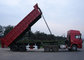30 Cbm Steel Semi End Dump Trailers / Bulk Tipper Trailer With 2 BPW Axles