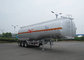 Gasoline / Diesel Carbon Steel Tanker Trailer 3 Axle Water Tank Semi Trailer 42000L