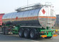 Carbon Steel Insulated Tanker Trailers , Tri Axle Palm Oil Tank Semi Trailer