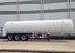 Stainless Steel 304 LNG Tank Truck Trailer 3 Axles with 55000L High Vacuum
