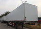 Insulated GRP Sandwich Refrigerated Truck Trailer 2 Axles 40 Foot For Food Fruits