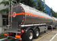 36000L Double Axle Aluminum Tanker Trailer For Carry Liquefied Loads