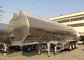 High Safety Aluminum Tanker Semi Trailer / Chemical Tank Trailers With 3 Axles 35000L