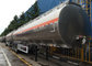 Tri Axle Aluminum Tanker Trailer , 46000L Oil Fuel Transfer Tank Trailer
