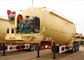 Cement Powder Transport Dry Bulk Pneumatic Tank Trailers Tri Axles 39000L Volume