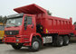 6x4 SINOTRUK HOWO End Dump Truck / Heavy Duty Tipper Lorry