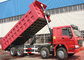 8 X 4 HOWO Sinotruk Heavy Duty Dump Truck With 6800x2300x1500 Box Size