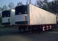 45 Foot Refrigerated Truck Trailer , Freezer Box Trailer With Three Axles