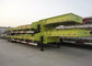 60 Ton Fixed Low Deck Gooseneck Trailer / Low Flatbed Semi Trailer With 3 Axles