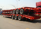 70 Ton 3 Axles Gooseneck Lowboy Semi Trailer For Heavy Duty Vehicles Delivery